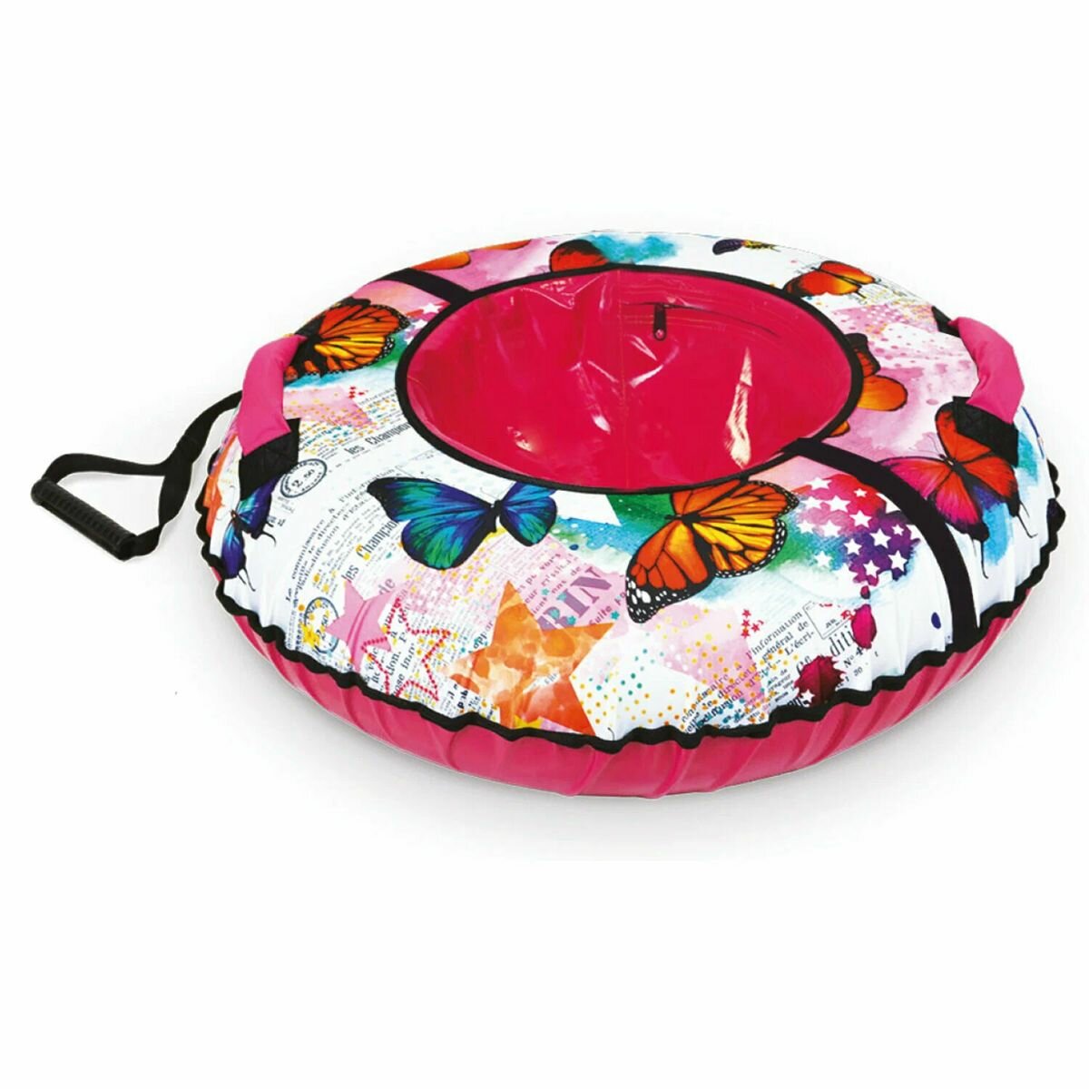 Тюбинг, ватрушка "Ника" Бабочки ТБ1-70 без камеры (сноутьюб детский)