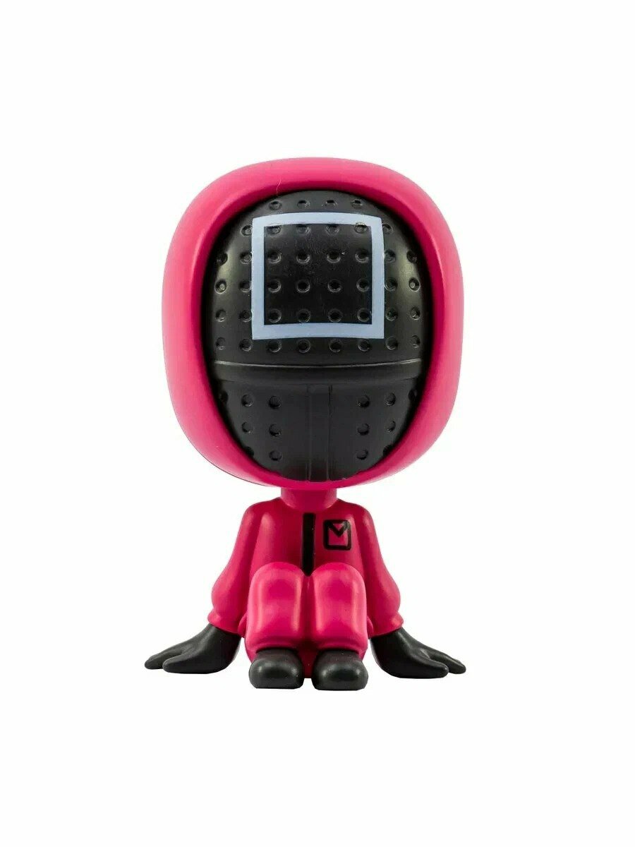 Фигурка с подвижной головой Squid Game, Охранник в маске, YuMe, (6х9х11), (10242)