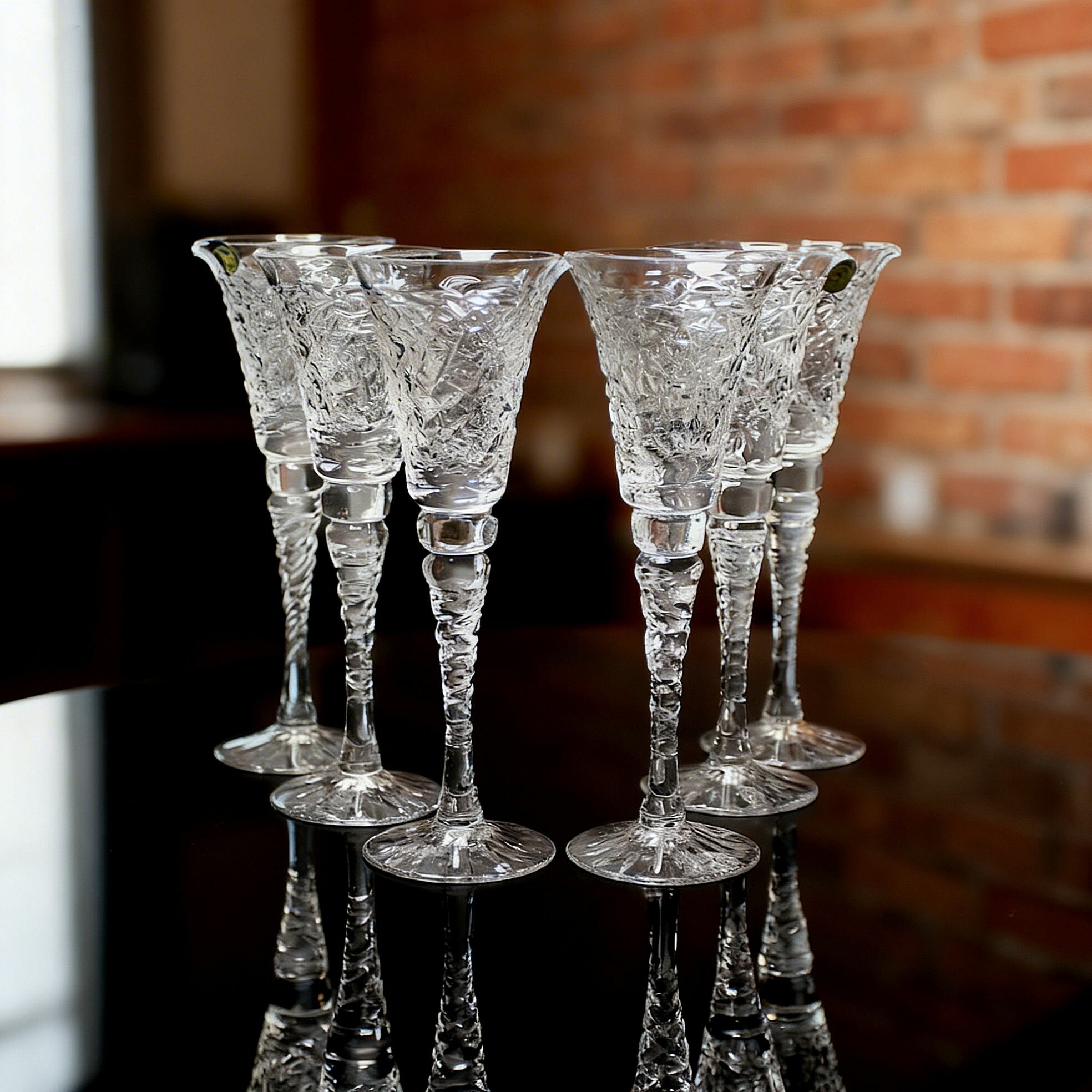 Хрустальные Рюмки на высокой ножке 35 мл для водки, ликера