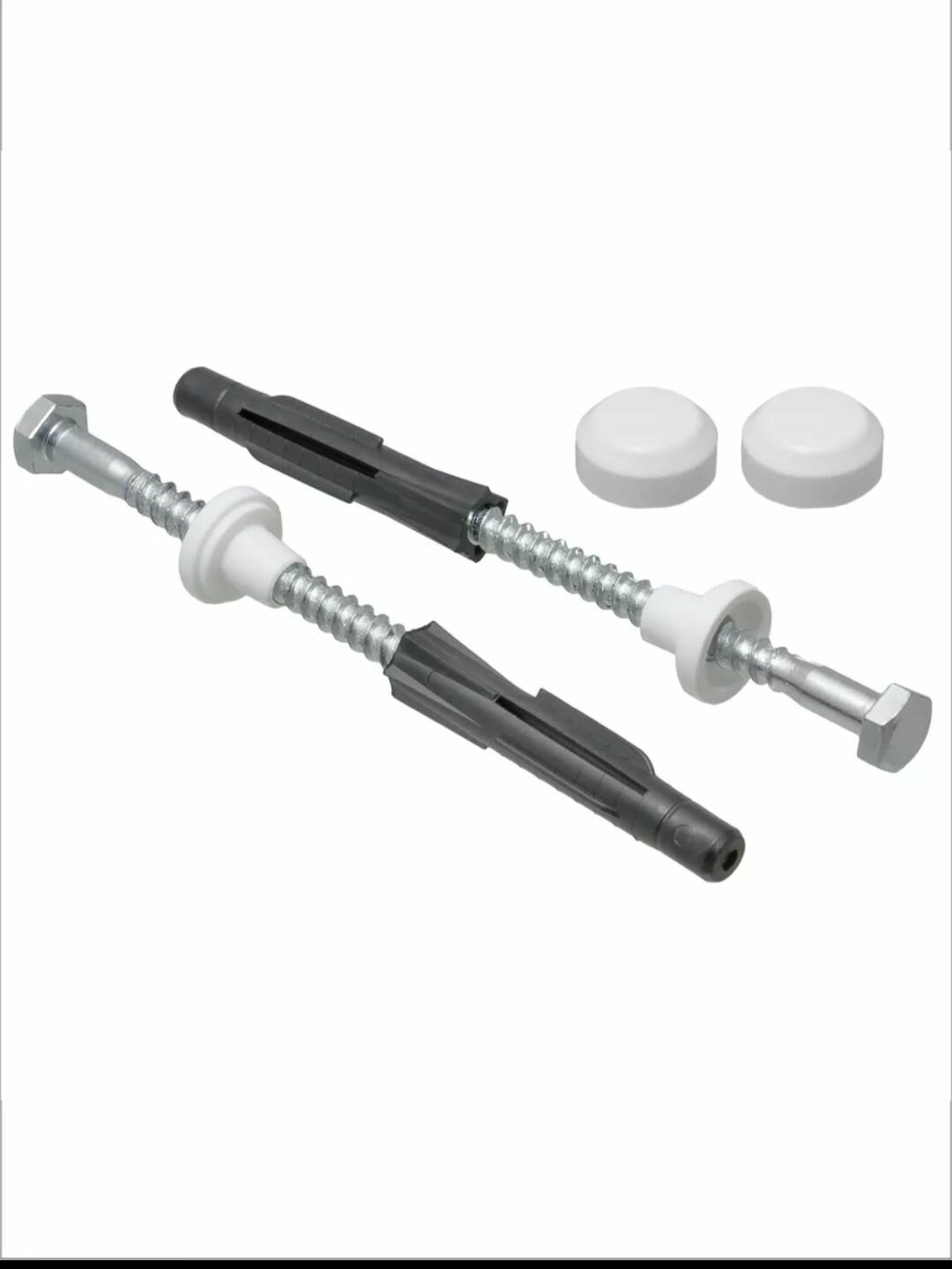 Крепление унитаза и писсуара к полу белый-коричневый