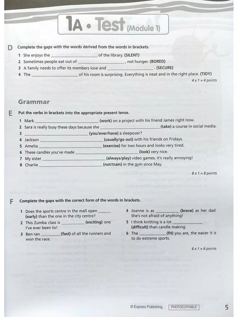 Right On! 4 Test Booklet | 4 Test Booklet для проверки пройденного материала. — фото 1