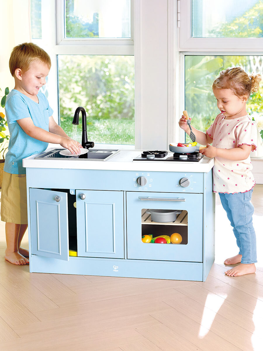 Интерактивная детская игровая "Кухня" Делюкс, со светом, звуком и водой
