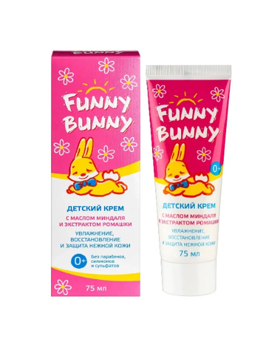 Funny Bunny Крем для детей, с Маслом Миндаля-экстрактом Рома