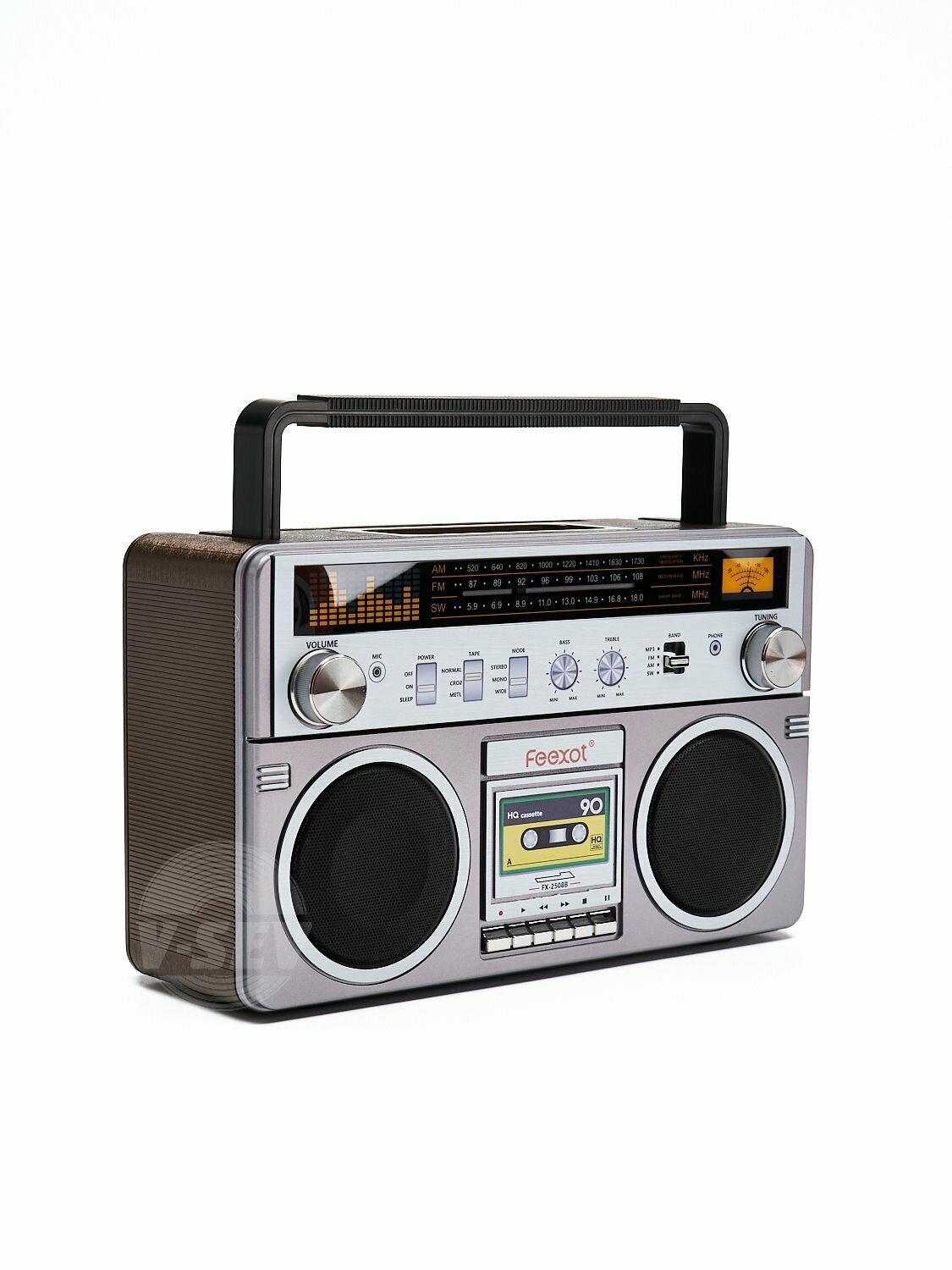 Портативная колонка- ретро радио с поддержкой Bluetooth, USB и MicroSD FEEXOT FX-2508B