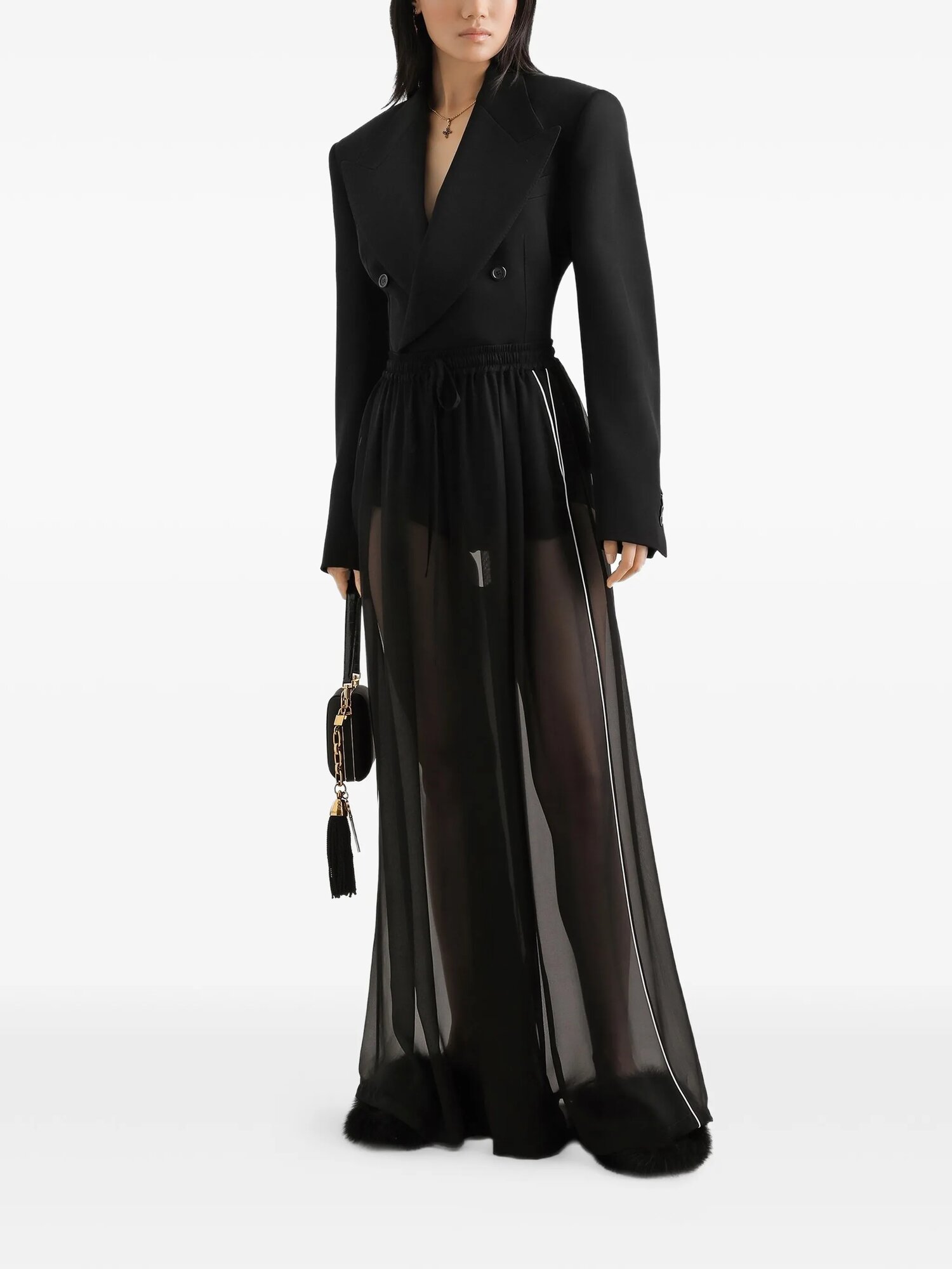 Куртка DOLCE & GABBANA, размер 40, black/black — фото 1