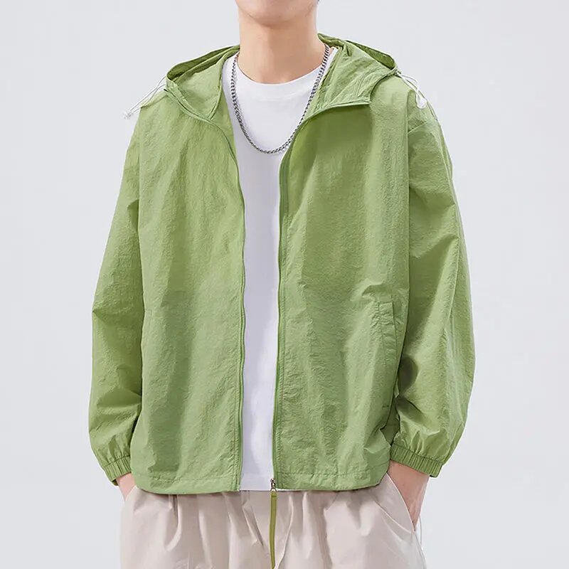 Мужская одежда, скромная синяя накидка, летняя легкая дышащая свободная XXXL, Light fruit green