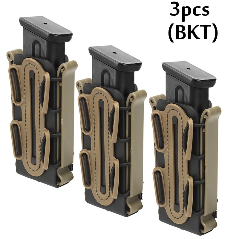 Подсумки для магазинов 9 мм CLUSGO, BKT, 3 шт