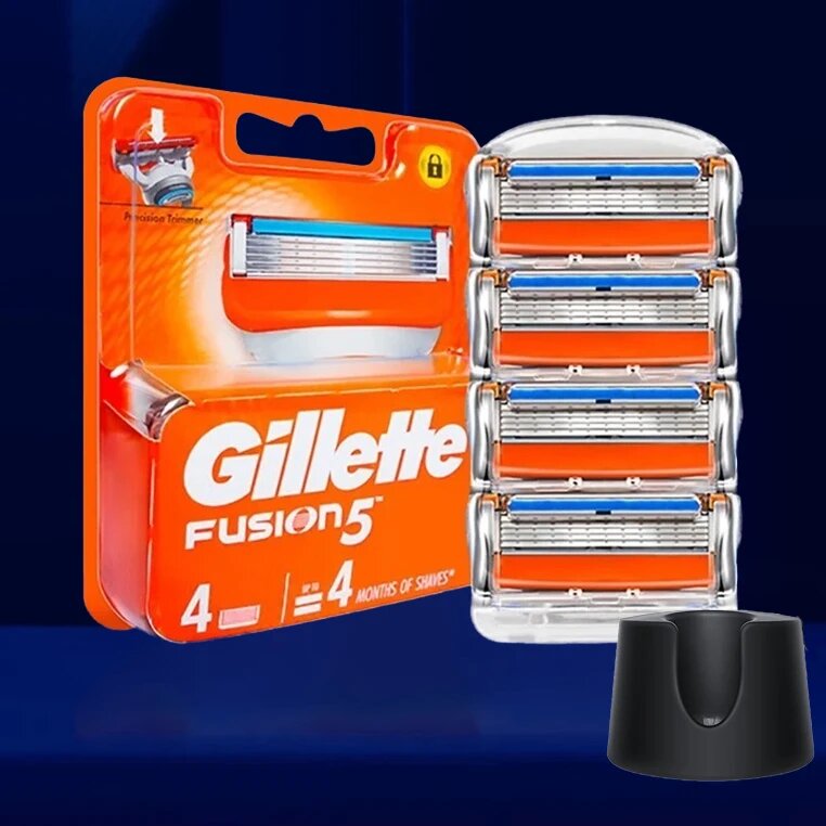 Лезвия для бритвы Gillette Fusion 5 4pcs stand