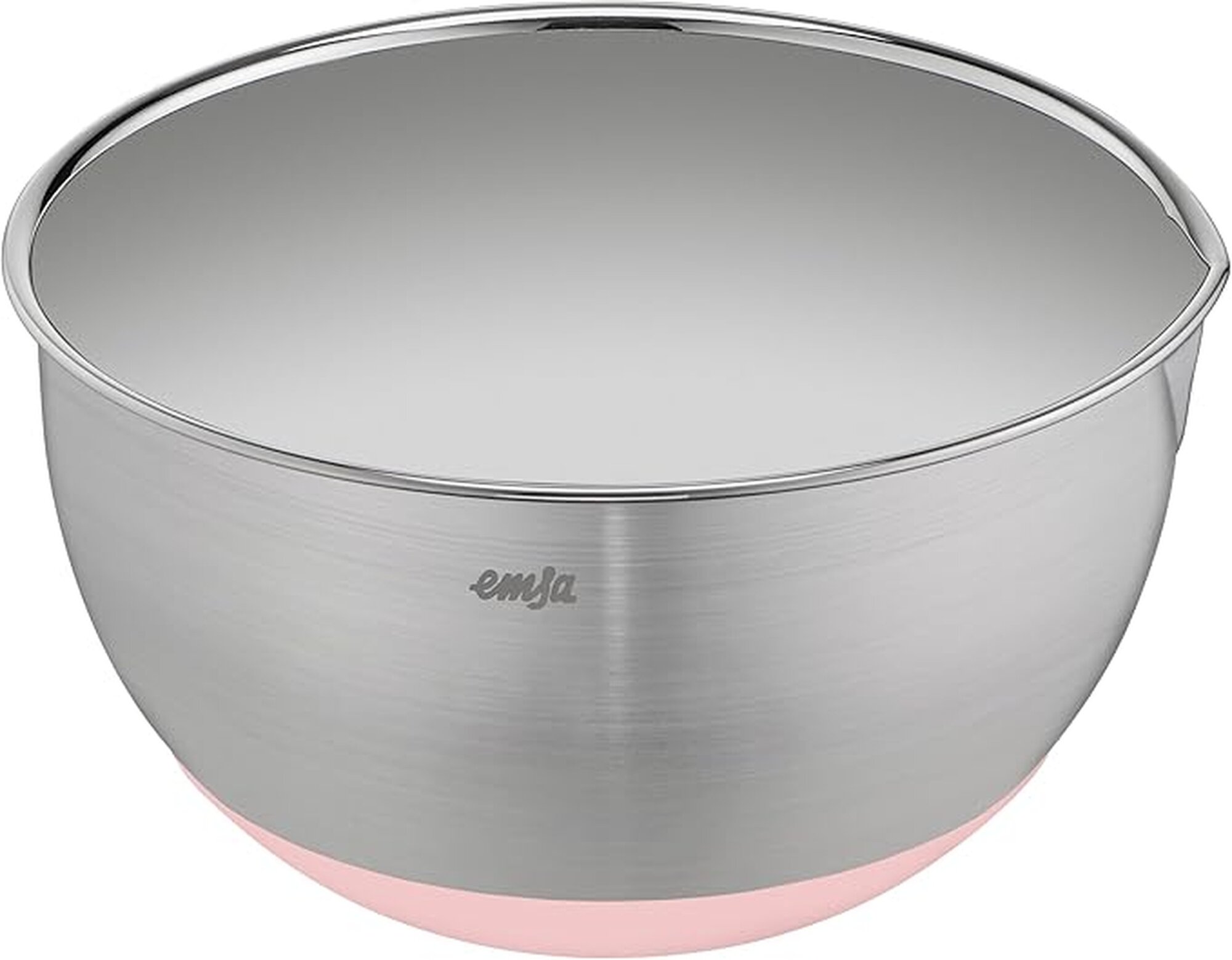 Миска для смешивания Emsa Prep&Bake K32718 - 2 л из нержавеющей стали, цвет серебристый/розовый