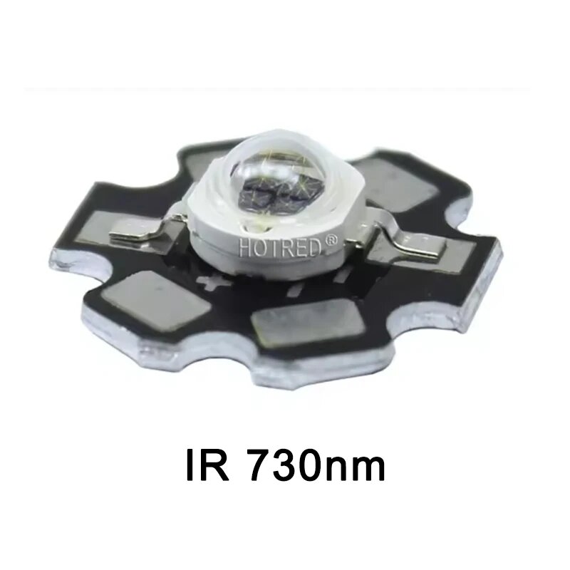 OTdiode светодиодный чип 5 Вт 10 штук Серый, IR 730nm