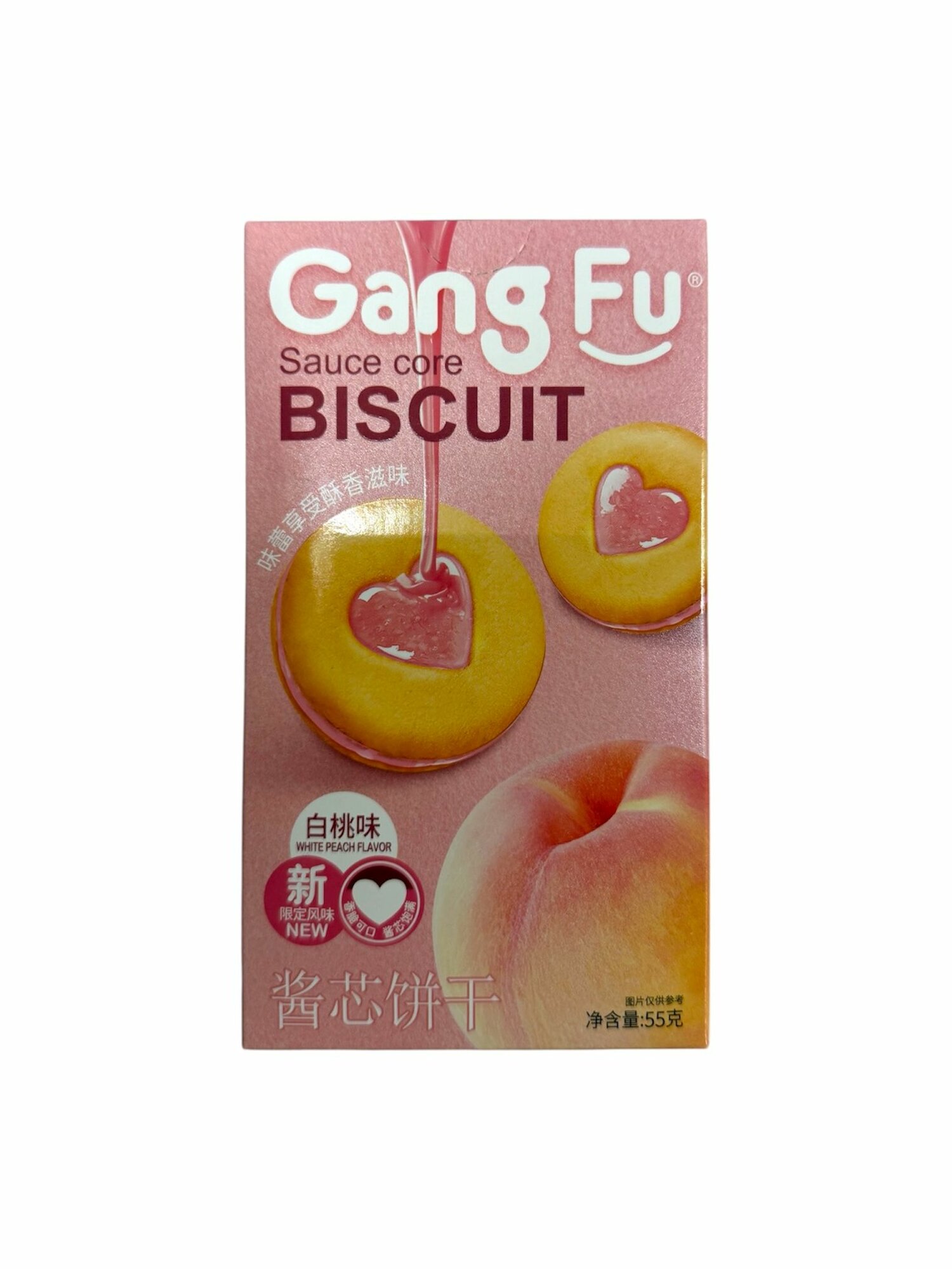 GANGFU Печенье бисквитное со вкусом Персика 55 гр