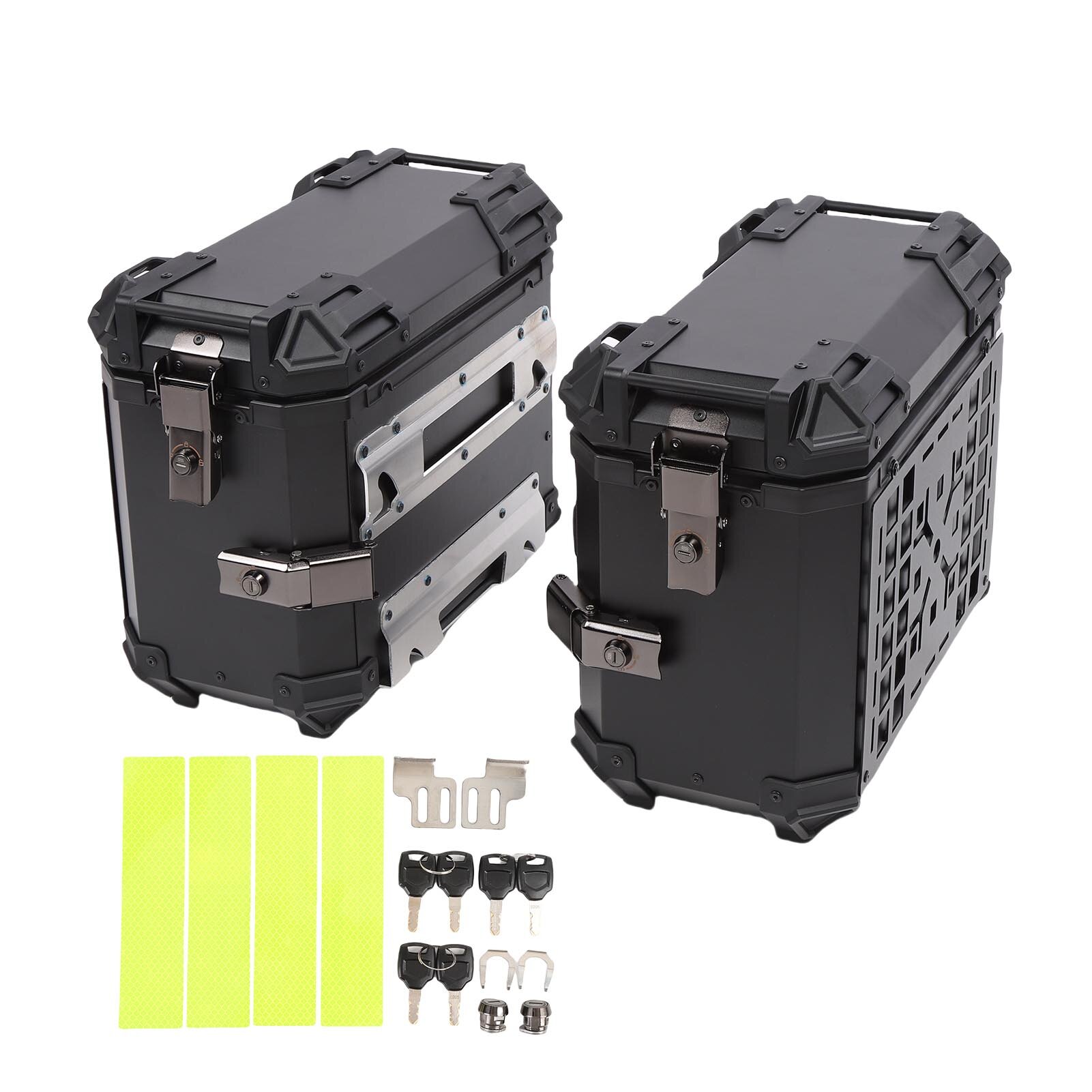 Боковые кофры для мотоцикла алюминиевые 35л водонепроницаемые