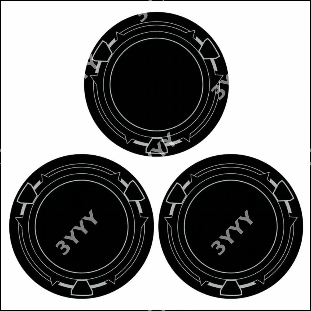 Эксклюзивный набор из 3 магнитных пластин диаметром 9 см для надежного крепления кулера на смартфон