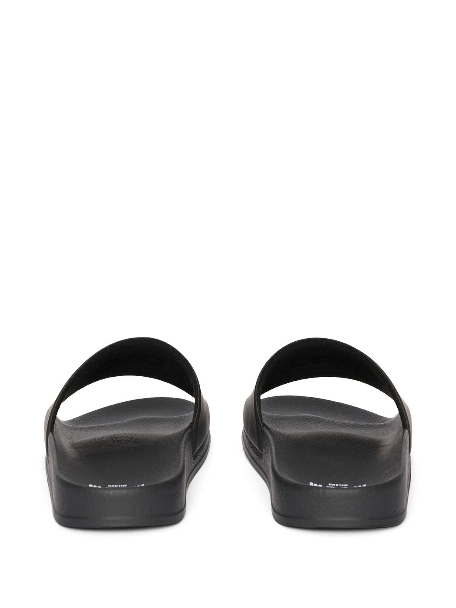 Шлёпанцы MSGM Logo slides, размер 45, black/black — фото 1