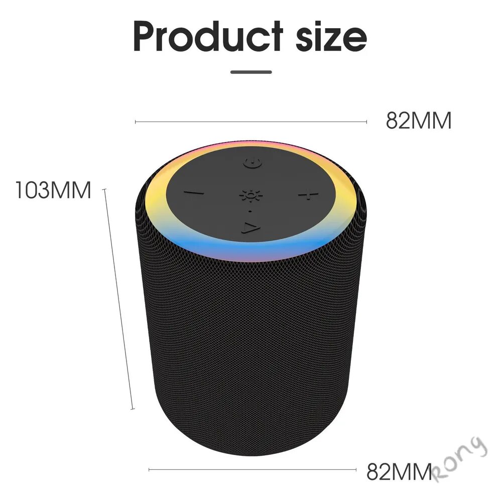 Умная колонка cm M370 Bluetooth 5.1 5 Вт IPX6 Влагозащищенная портативная с микрофоном — фото 1