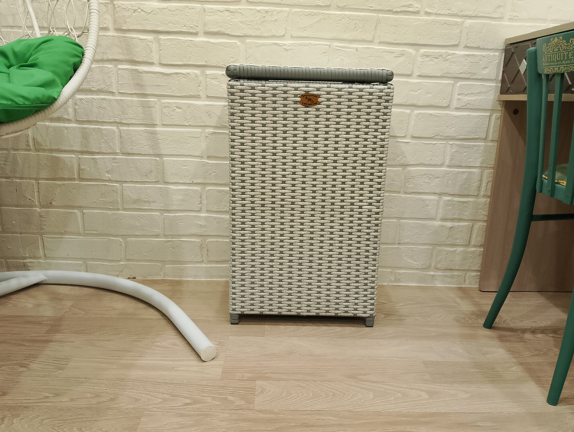 Корзина для вещей (белья), ручная работа из искусственного ротанга