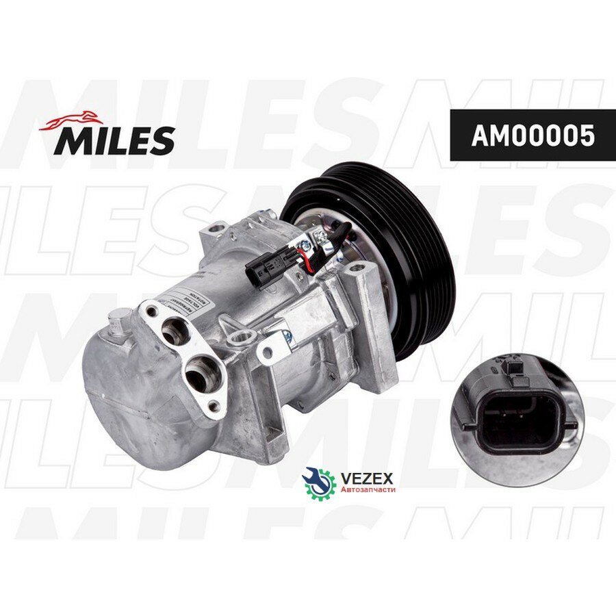 MILES AM00005 Компрессор кондиционера RENAULT DUSTER/FLUENCE/LOGAN/SANDERO AM00005