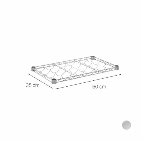 Полка для бутылок KONSENSA 60x35 см цвет хром