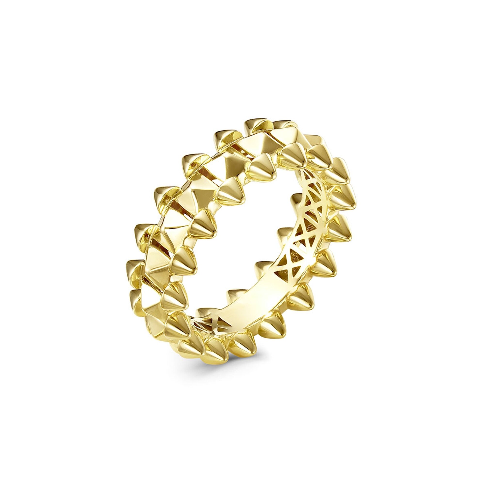 Кольцо, серебро, 925 проба, золочение