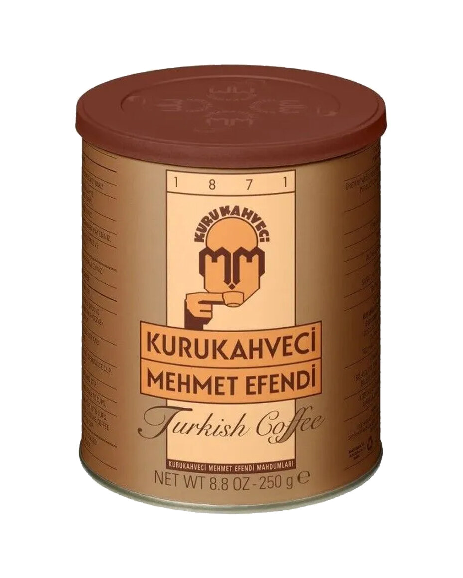 Кофе молотый турецкий для турки Kurukahveci Mehmet Efendi, 250г х 1шт. Турция