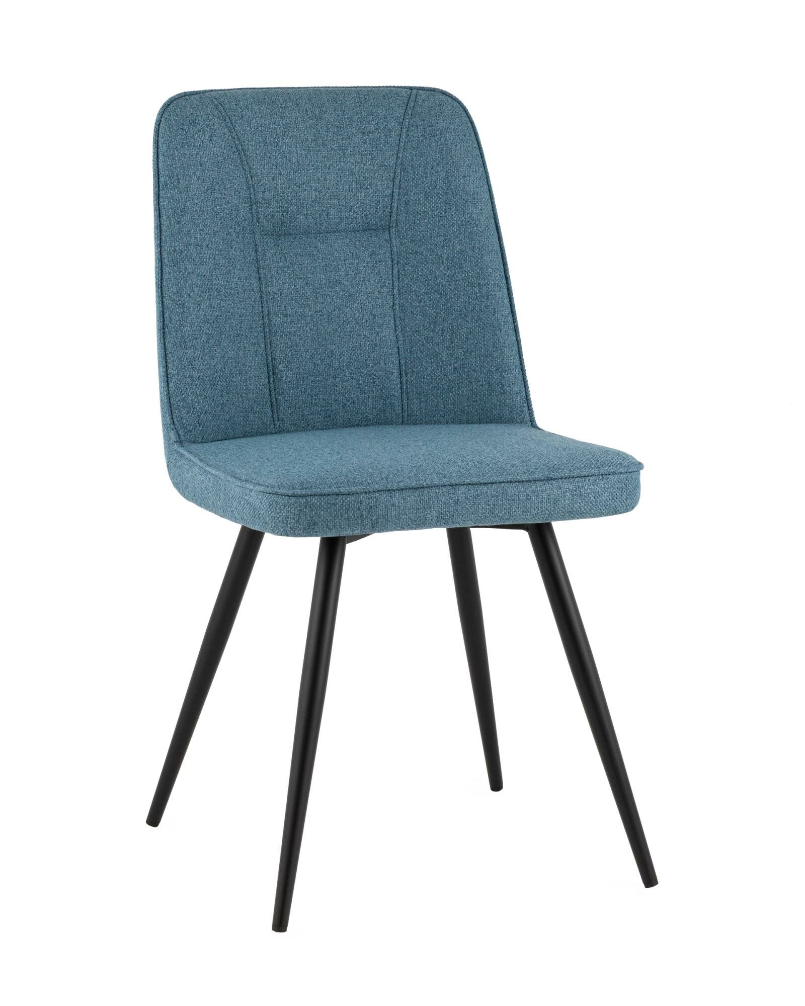 Стул Hedd STOOL GROUP синий, ткань и металл, мягкое сиденье, без подлокотников