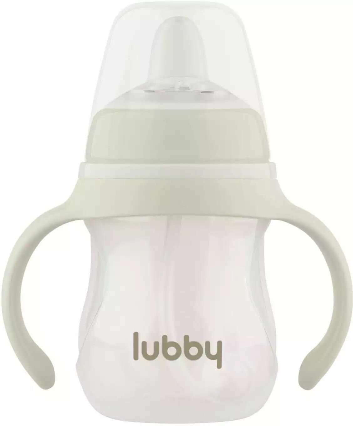Поильник-непроливайка Lubby Совенок, с мягким носиком, с ручками и грузиком, от 6 месяцев, 180 мл, полипропилен, силикон