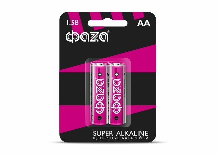 Элемент питания алкалиновый AA/LR6 1.5В Super Alkaline BL-2 (уп.2шт) ФАZА 2858443