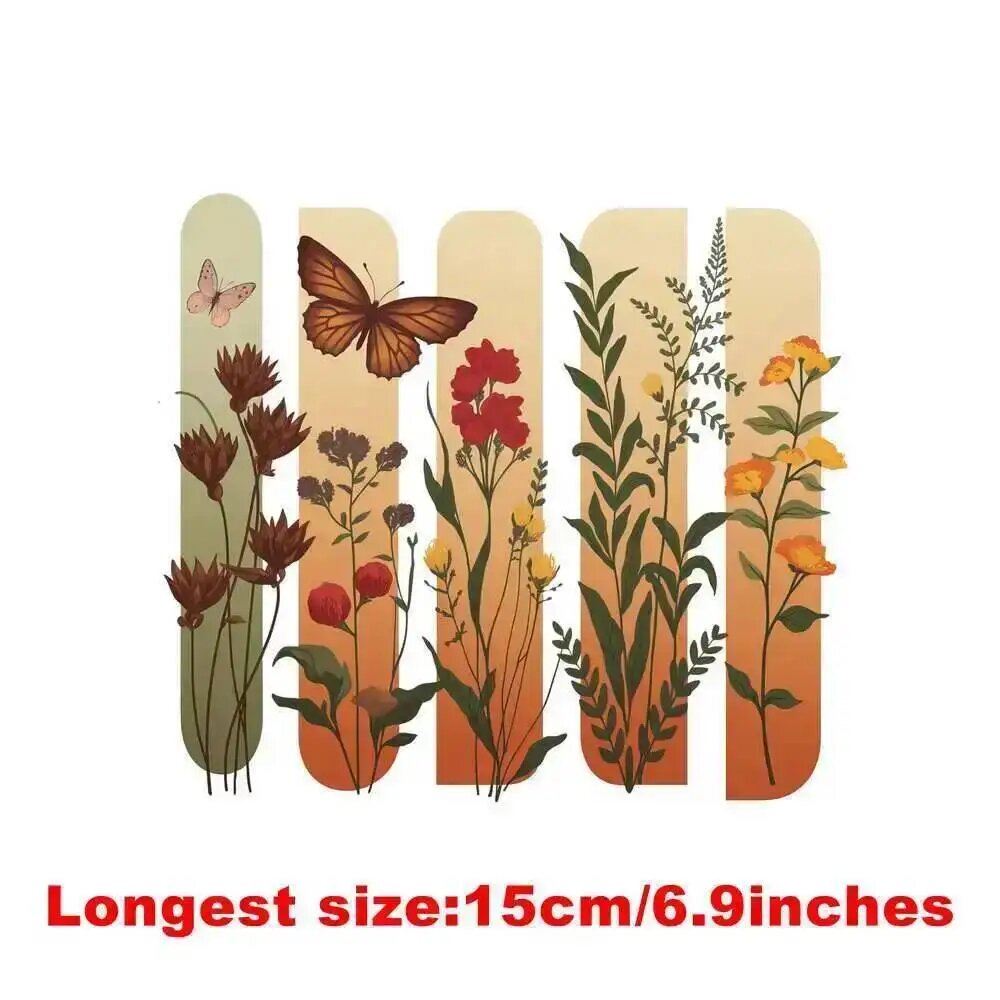 Цветочный ловец снов термонаклейка DTF, 15см, YTH0506-17