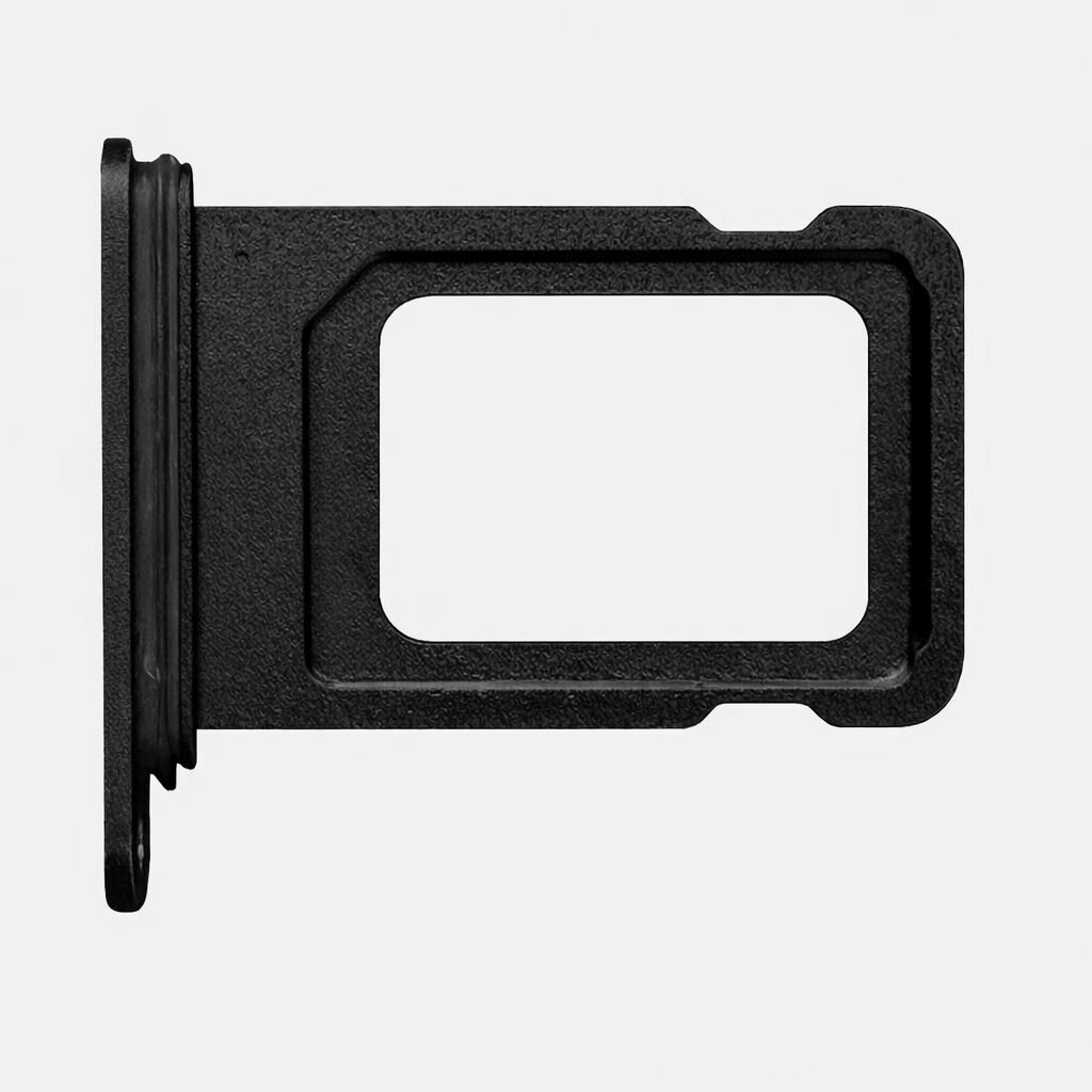 Лоток SIM-карты iPhone 16e черный — запасная часть для ремонта смартфона — фото 1