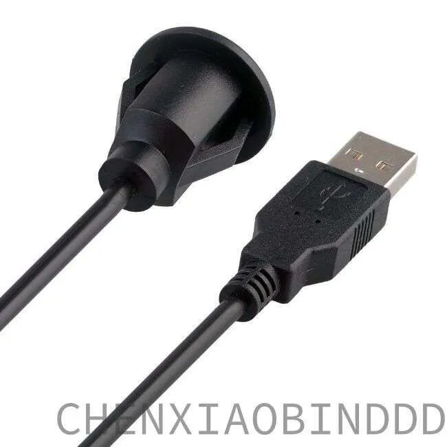 Удлинитель гнезда прикуривателя USB для установки в авто, черный — фото 1