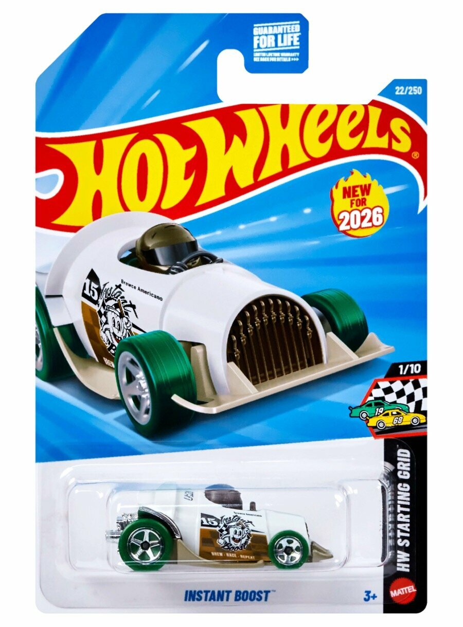 JJH31 Hot Wheels машинка металлическая игрушка коллекционная масштабная модель Instant Boost кейс 2026