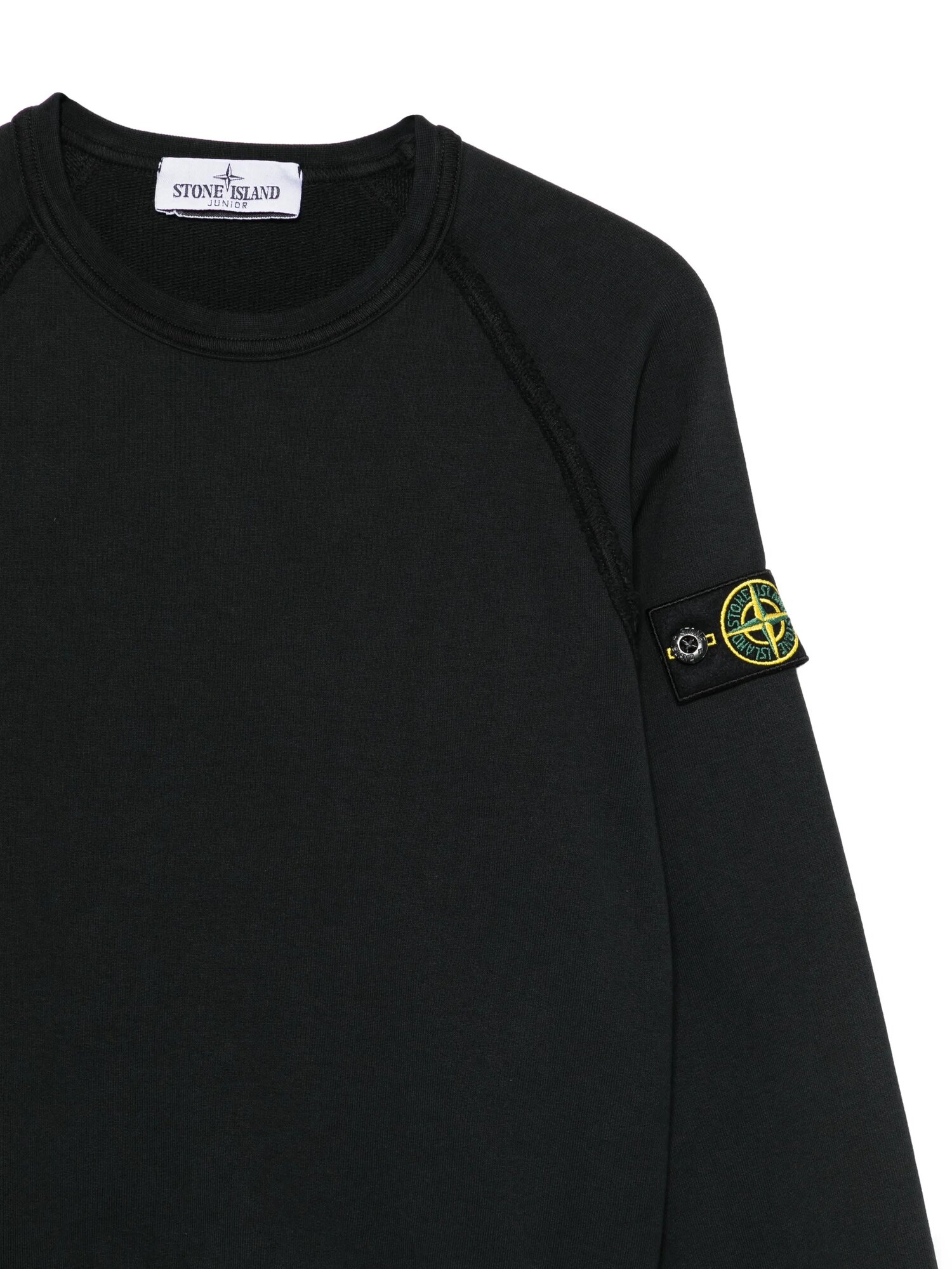 Толстовка Stone Island Round-neck logo-patch sweatshirt, размер 14 лет, черный — фото 1