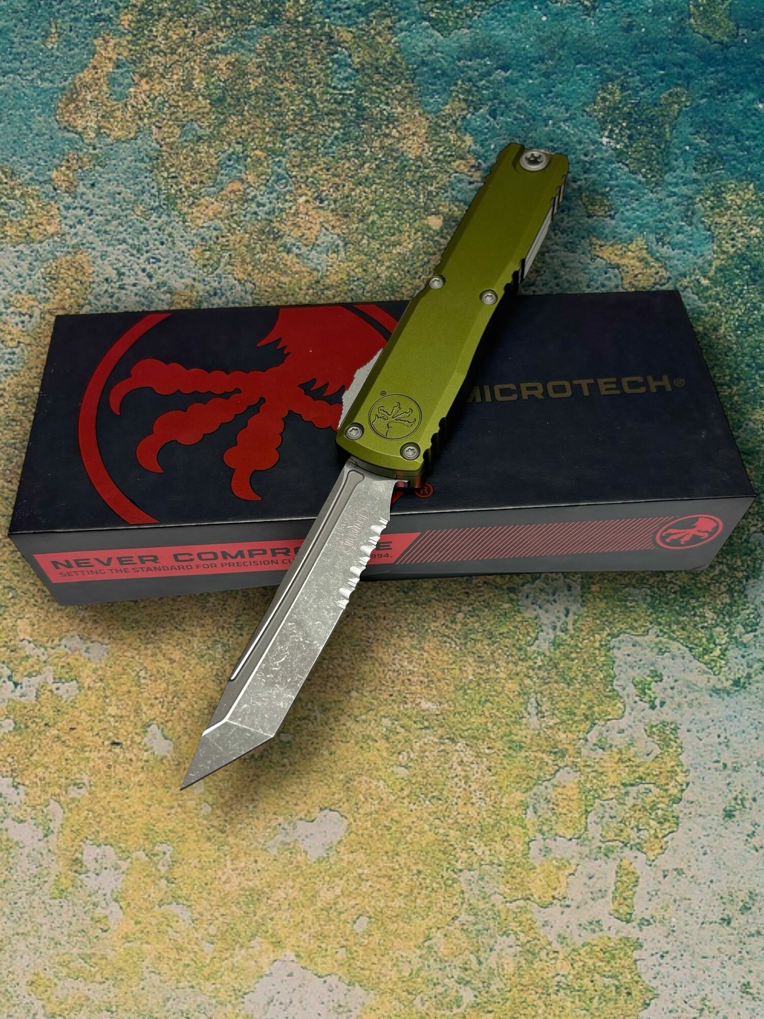 Складной нож Microtech T/E Gen IV OD Green Apocalyptic P/S, 11234-11 APOD