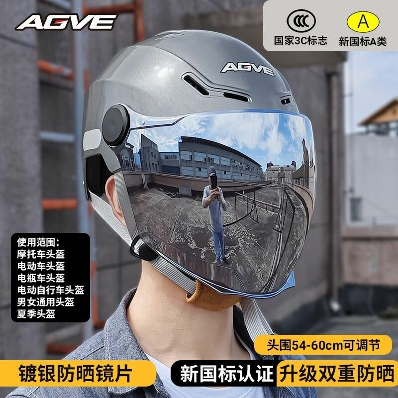 Строительная каска (защитный шлем) с регулируемыми солнцезащитными очками