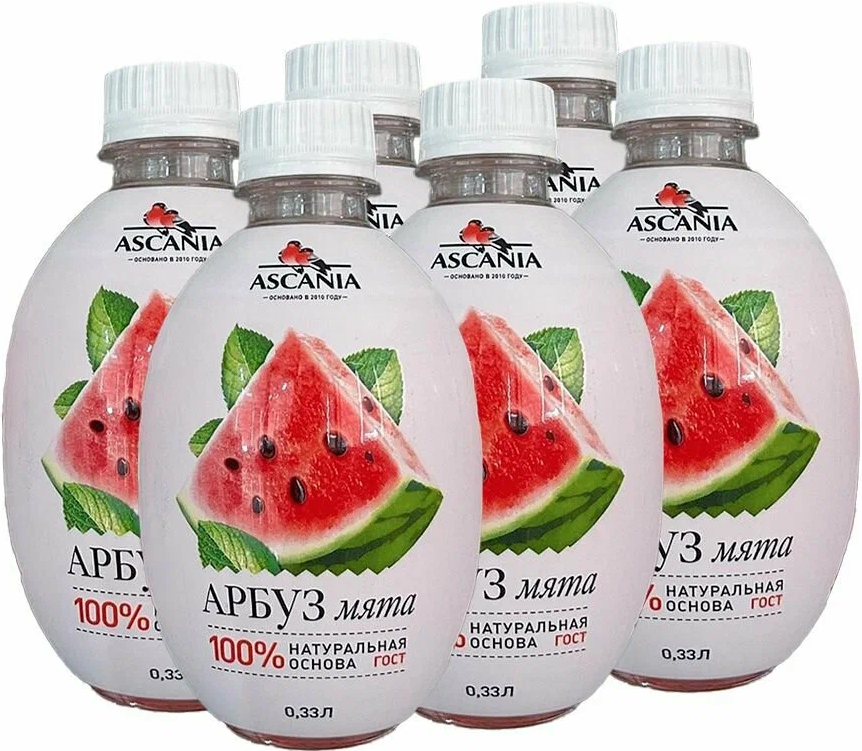 Аскания Арбуз 0,33л./6шт. Аскания Напиток газированный Производство - Россия