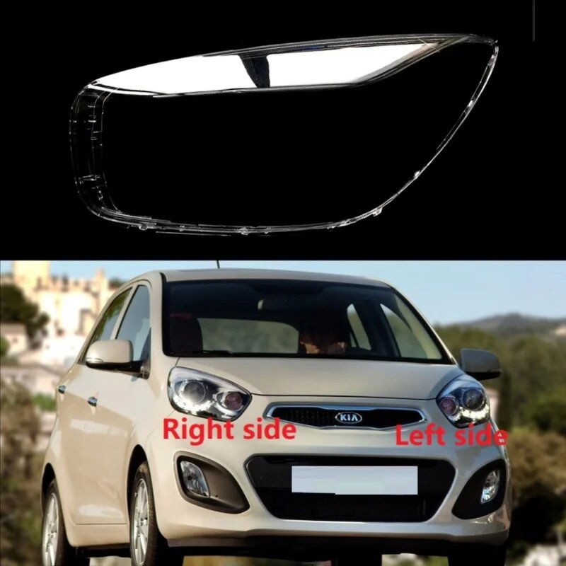 Для Kia Picanto 2012 2013 2014 2015, автомобильные фары, крышка объектива, корпус фары, left side