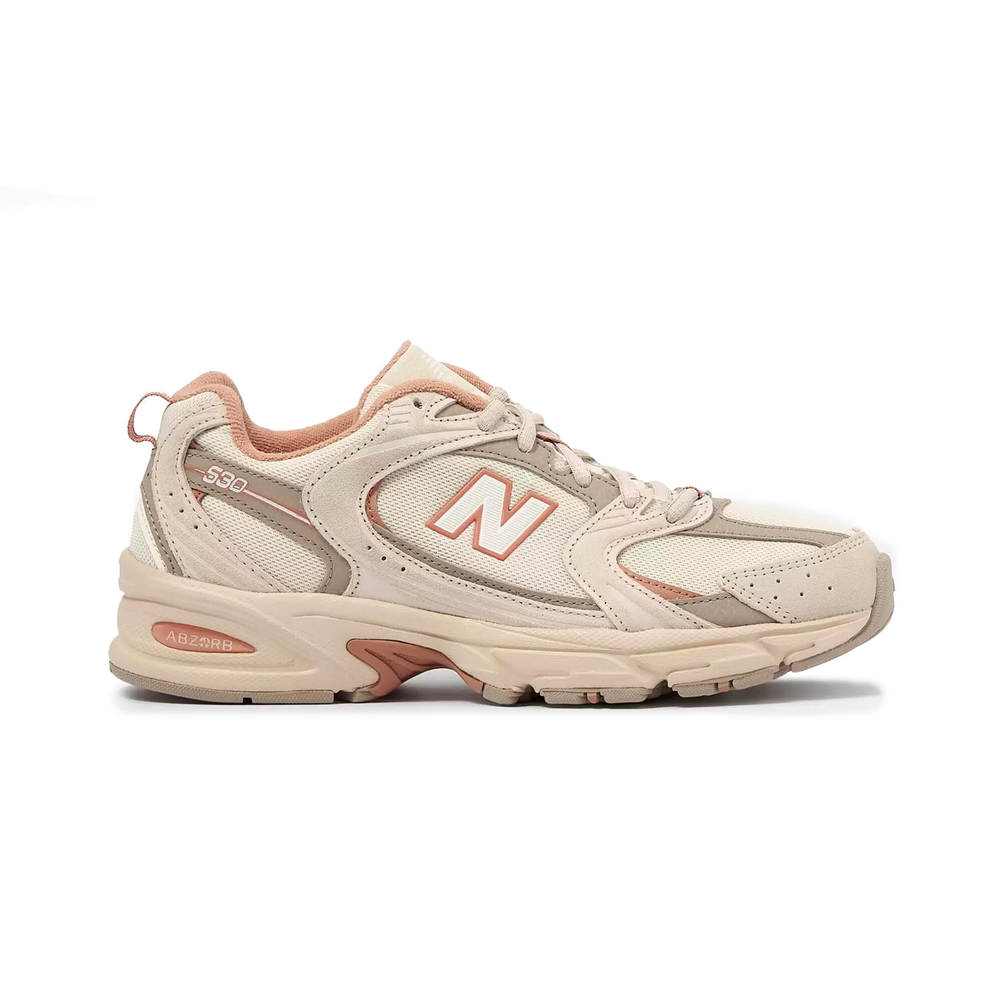 Кроссовки New Balance 530, полнота 6 (RU)/ на среднюю стопу, размер 8, бежевый — фото 1