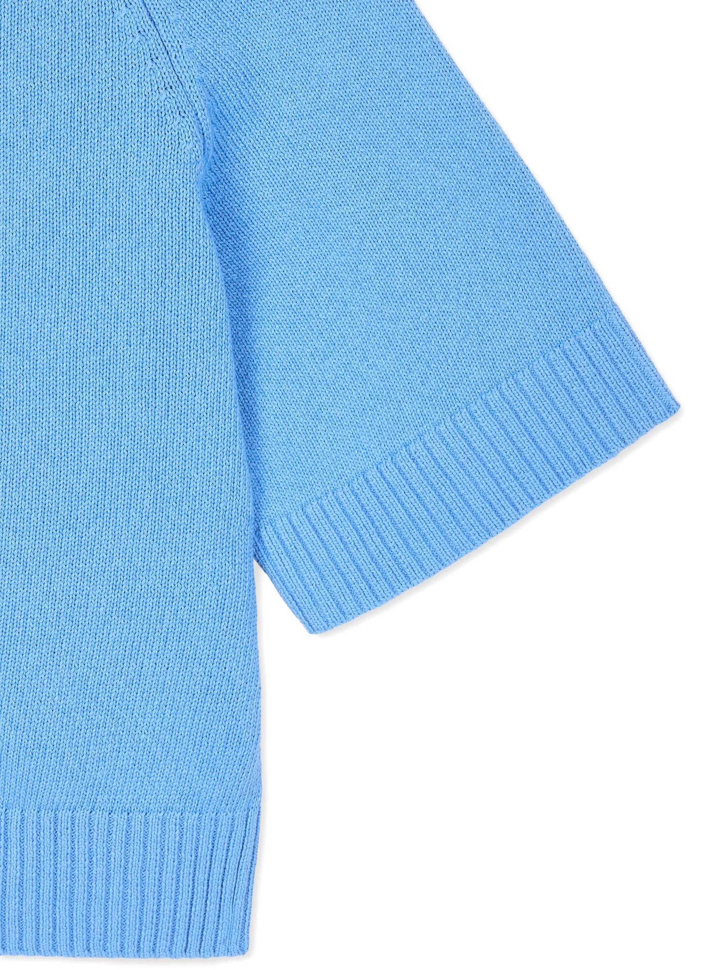 Кардиган STUDIO TOMBOY Buttoned short-sleeve cardigan, размер OneSize, blue — фото 1