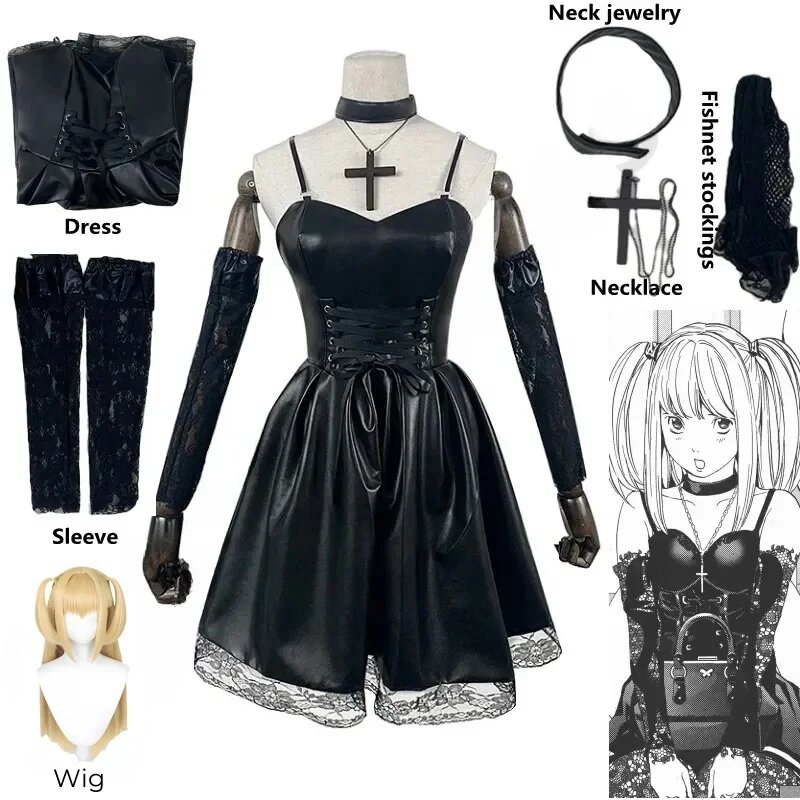 Костюм Миса Амане из экокожи, XL, Costume and wig
