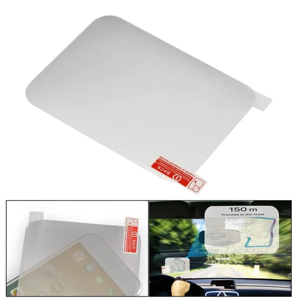 2 шт. Пленка HUD Универсальный Автомобильный Проекционный Дисплей Эксклюзивная Прозрачная Пленка Отражающая Лобовое Стекло Пленка Инструмент Навигации GPS