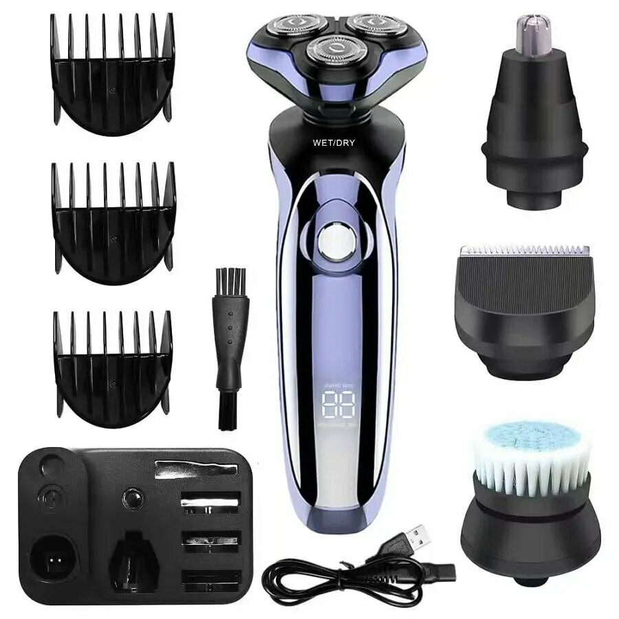 Электробритва Электробритва мужская Бритва электрическая, фиолетовый