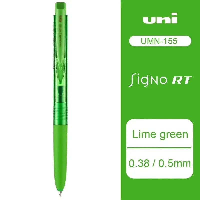 Гелевая ручка Uni Signo RT Lime green 0.38/0.5mm