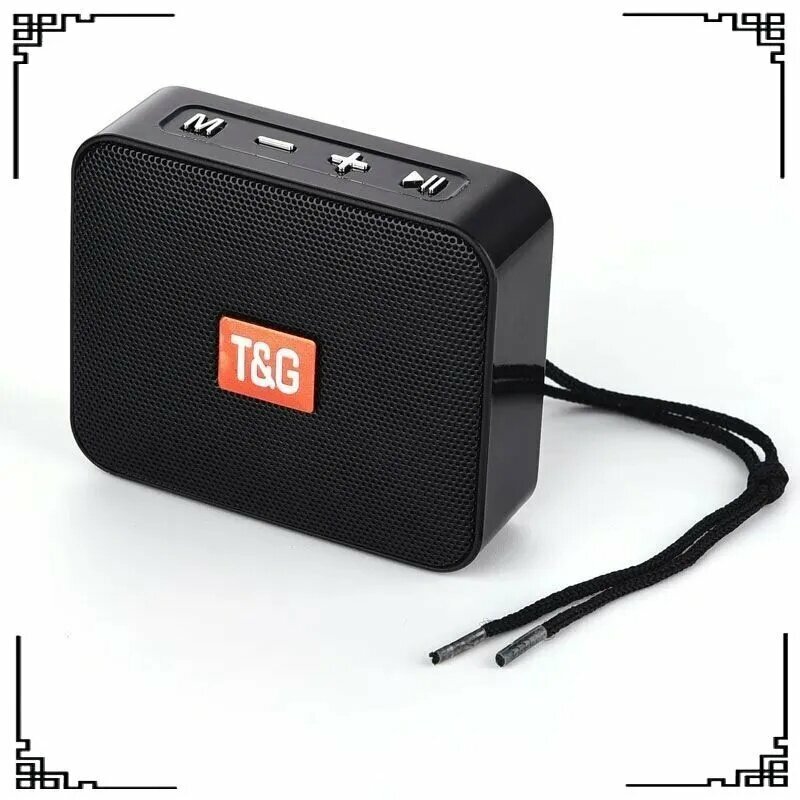 Колонка блютуз, Колонка портативная, беспроводная динамик, Креативный мини-Музыкальный , Mini Bluetooth Speaker с USB, TF, черная