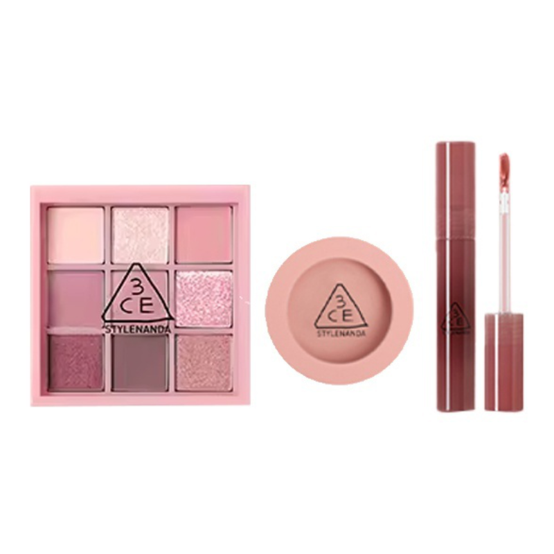 Тени для век, жидкая помада и румяна женские 3CE 5697291