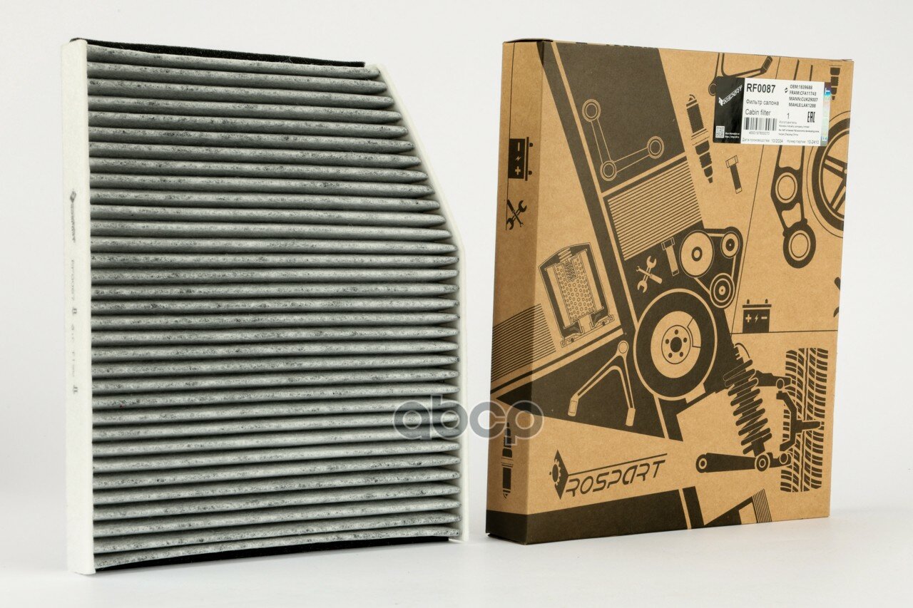 Фильтр салона FORD TRANSIT, TRANSIT CUSTOM, TURNEO CUSTOM (2012-) ROSPART арт. RF0087