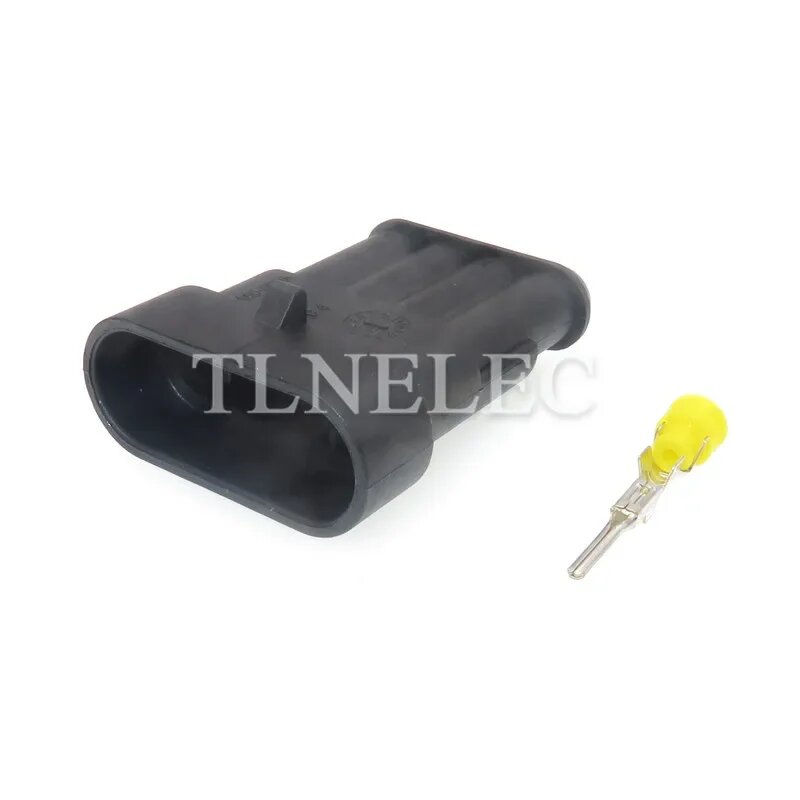 Водонепроницаемые автомобильные разъемы Tyco AMP Superseal 4-контактные male connector