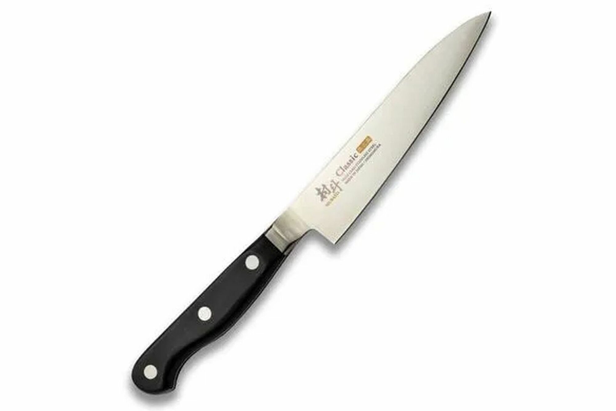 Нож кухонный Shimomura MCL-108 MURATO Classic (сталь VG-10), универсальный 125 мм, рукоять Pakka wood, Япония