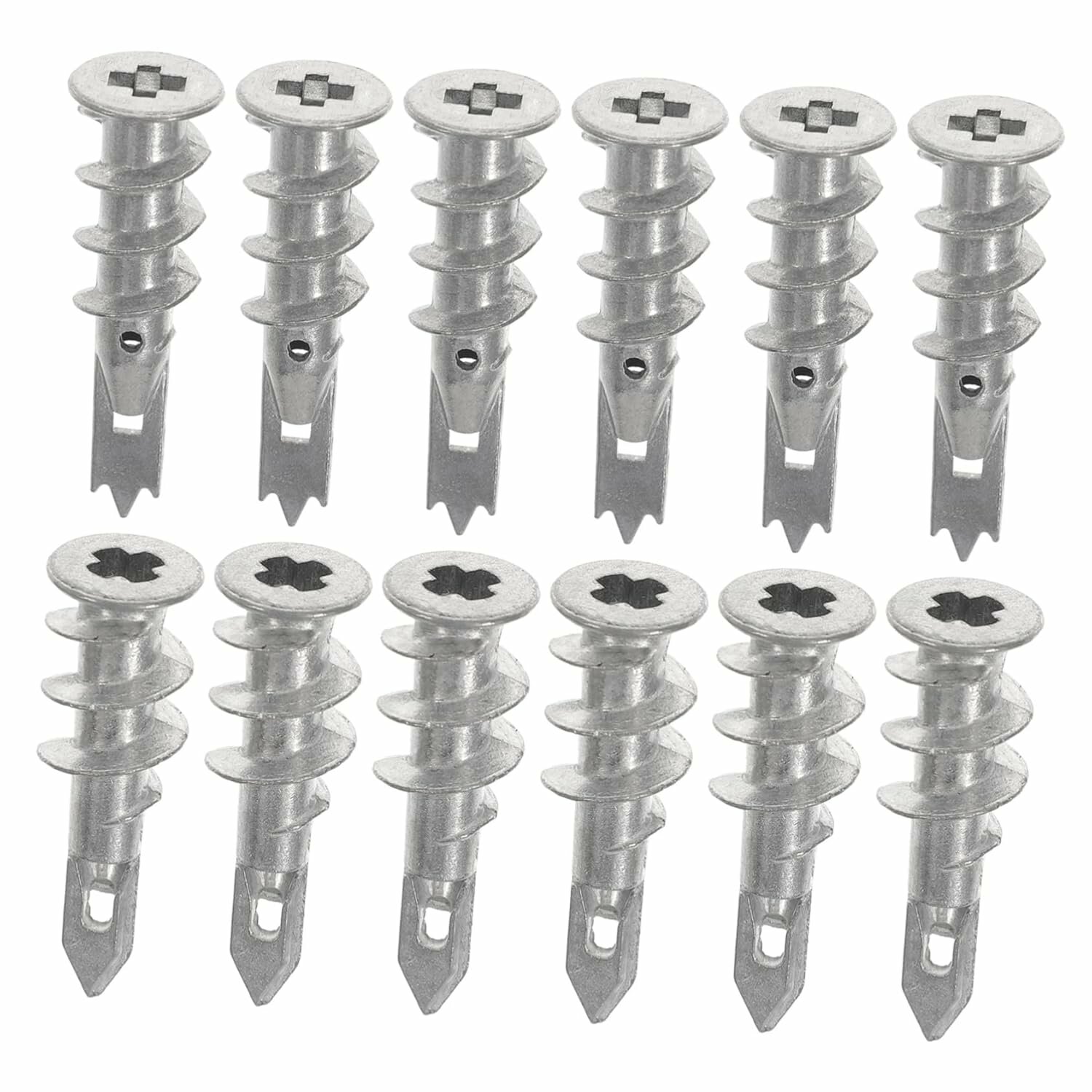 100 шт, сверхмощные анкеры для гипсокартона, самосверлящие дюбели для гипсовой стены, подвесные кронштейны, рамы для фо