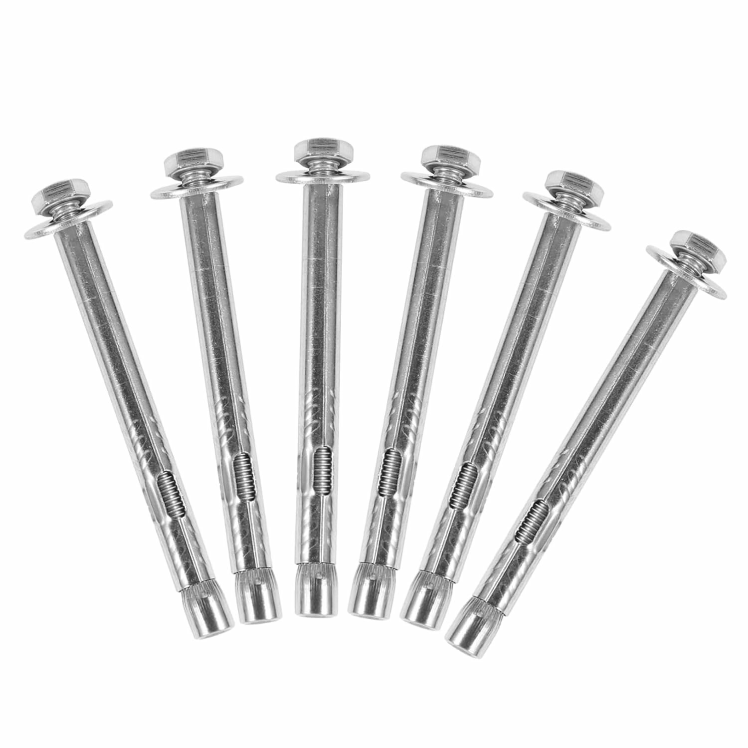 6 шт. распорные болты с гайкой и втулкой, крепеж для каменной кладки и простые в установке настенные анкеры для дверей и