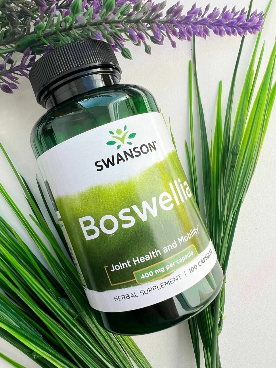 Босвеллия, Swanson, Boswellia, 400 мг, 100 капсул, для поддержки суставов